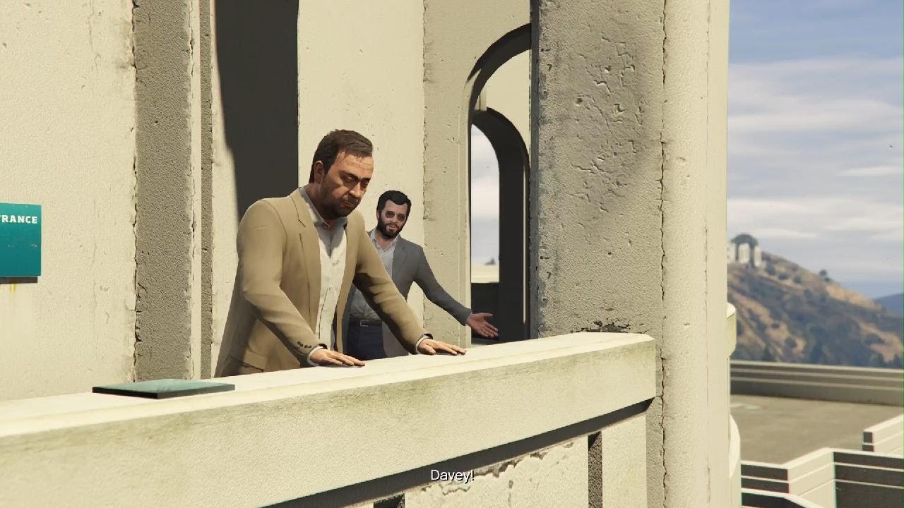 GTA 5 - Davey Talks To Michael About Jewelry Store Heist - YouTube