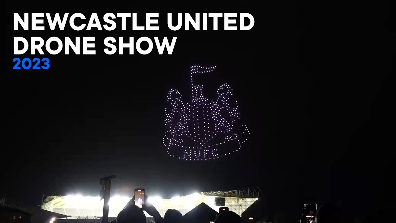 Newcastle United Drone Show - YouTube