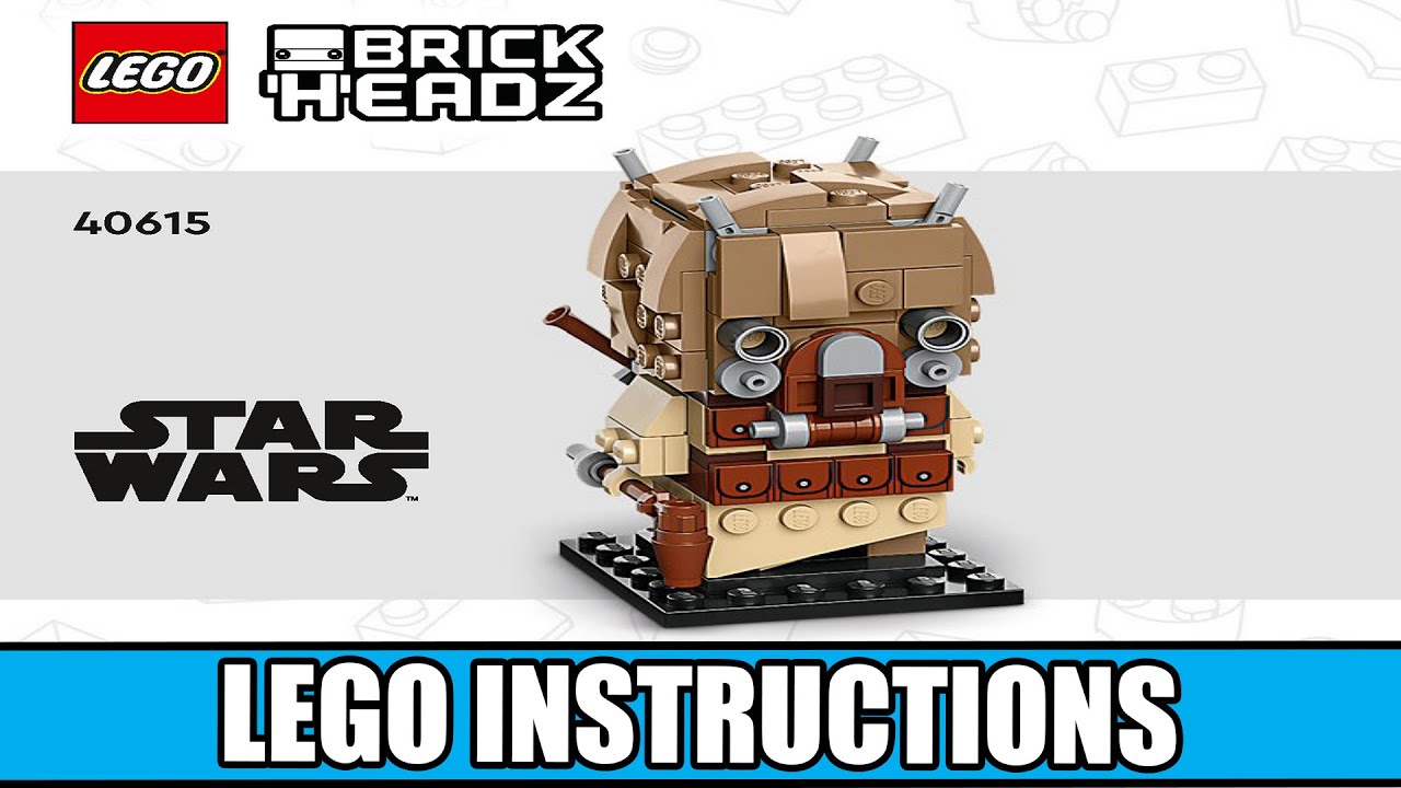 LEGO Instructions | BrickHeadz | 40615 | Tusken Raider - YouTube