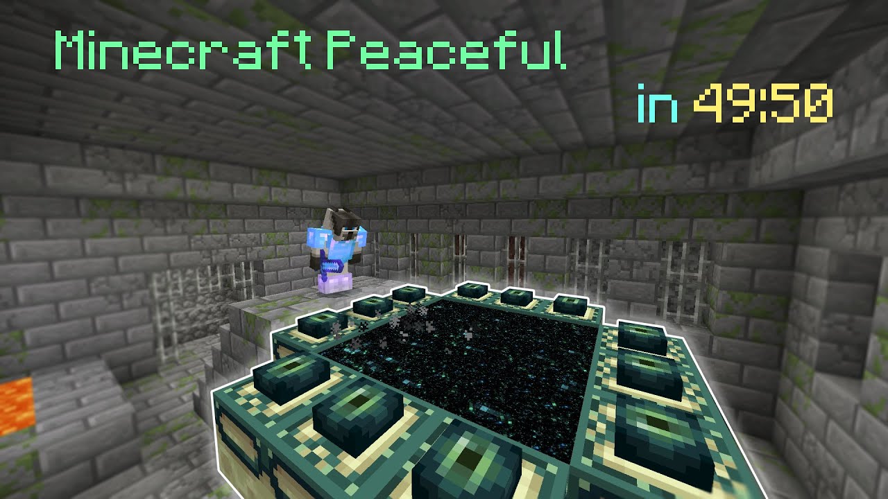 (FWR) 49:50 - Minecraft Peaceful Mode Speedrun - YouTube