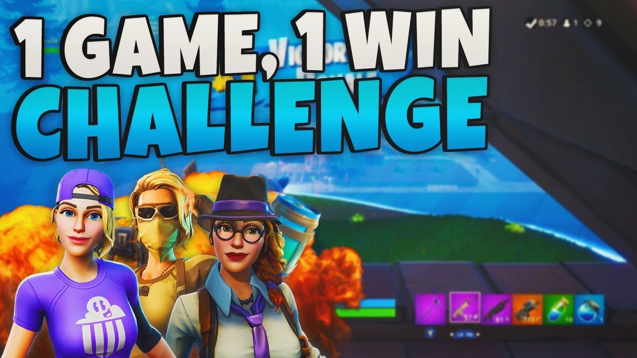 1 GAME, 1 WIN CHALLENGE - YouTube