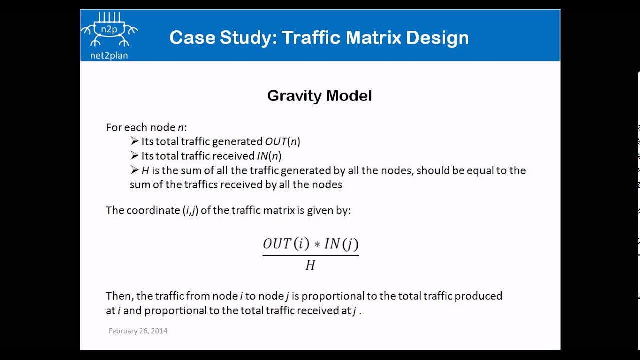 Getting started with Net2Plan: Traffic Matrix Design tool - YouTube
