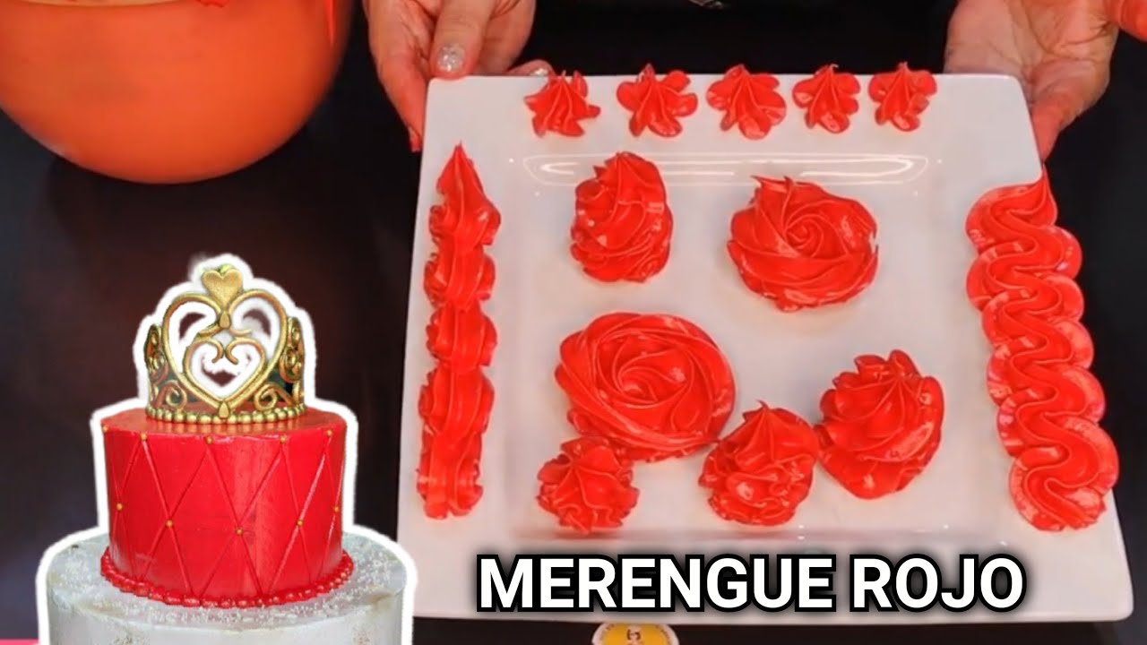 COMO LOGRAR El COLOR ROJO EN MERENGUE | Tips y técnicas de aplicación ...