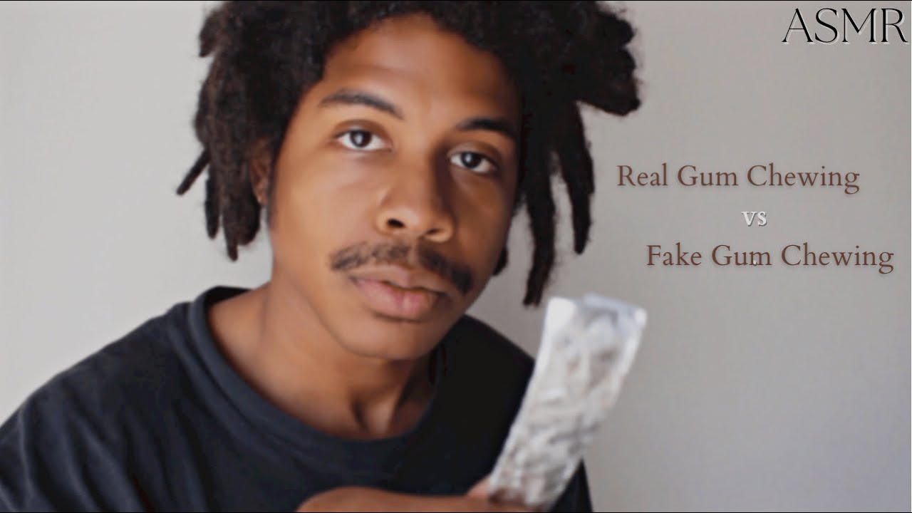ASMR REAL Gum Chewing vs FAKE Gum Chewing - YouTube