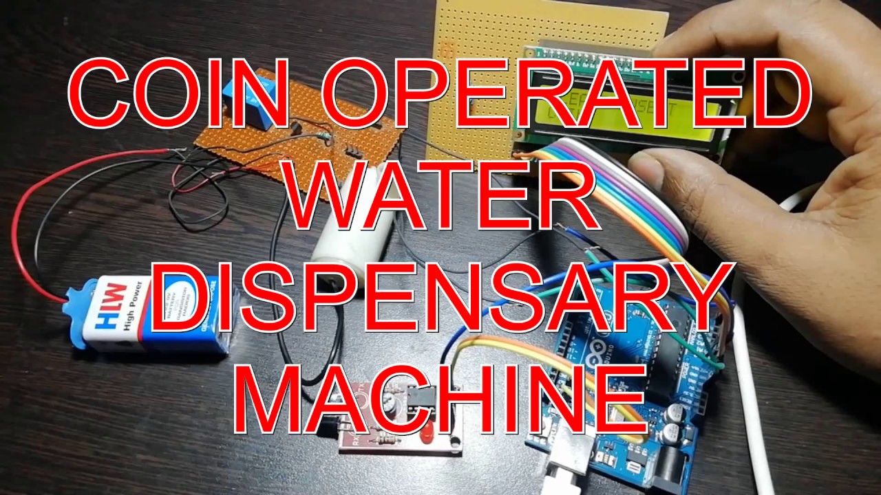 Coin operated water dispensary machine !! project - YouTube