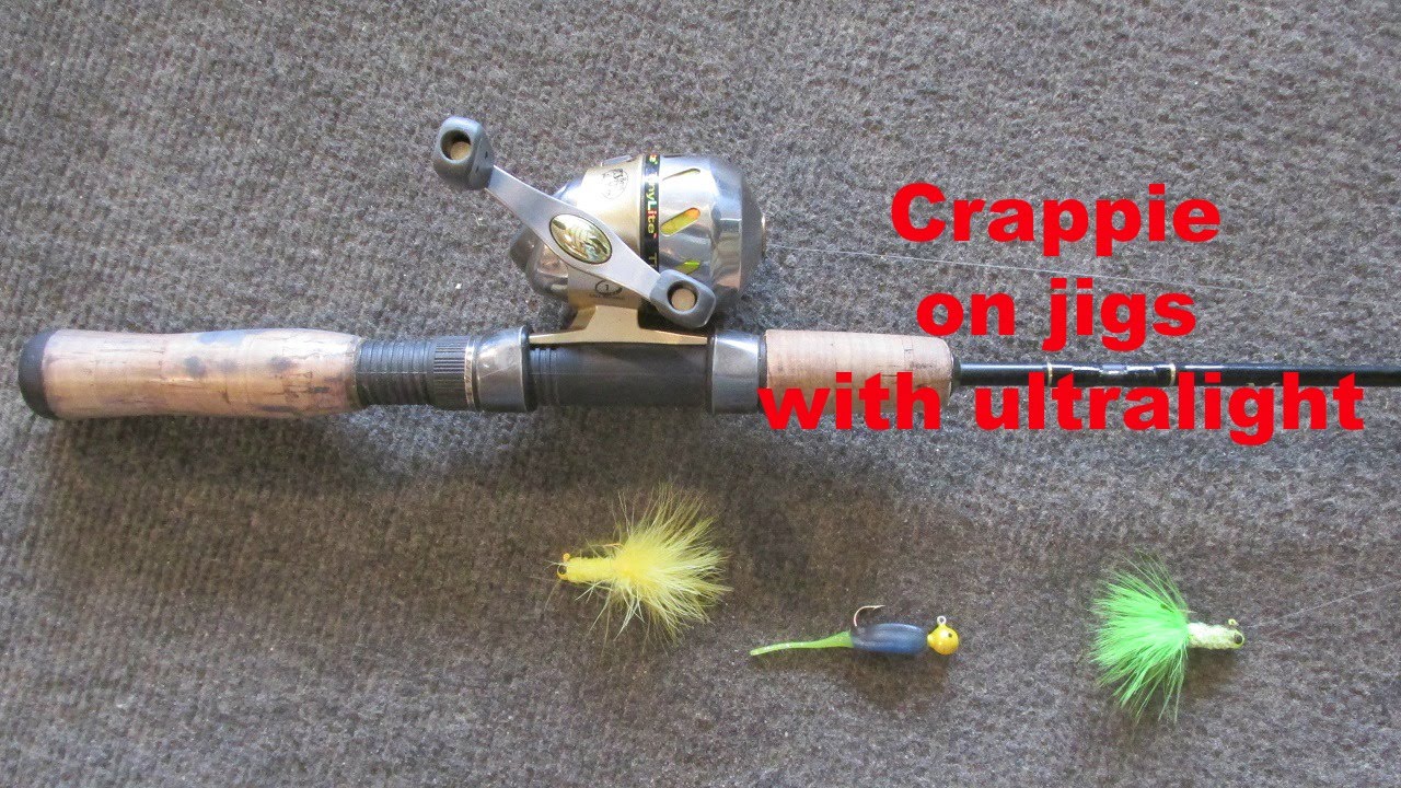 Crappie on jigs with ultralight - YouTube