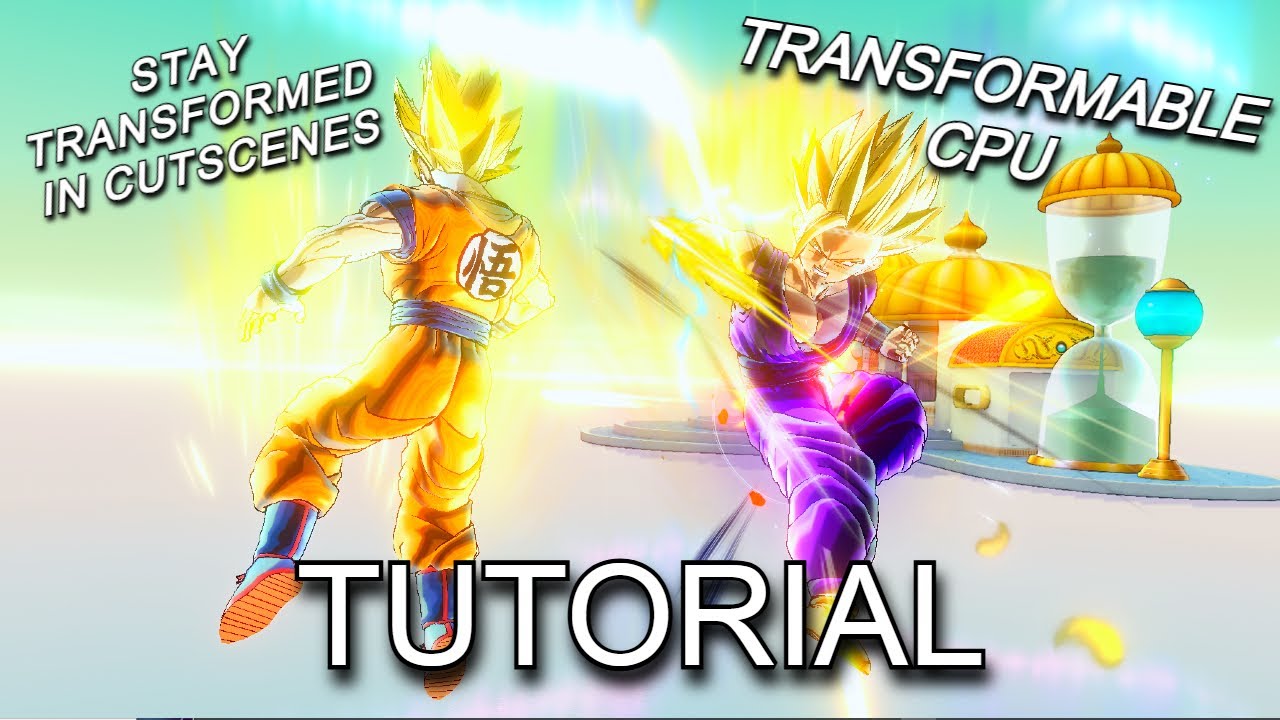 DBXV2 MODDING TUTORIAL: Unlock ALL Stages, Transformable CPU, Stay Transformed in Cutscenes ...