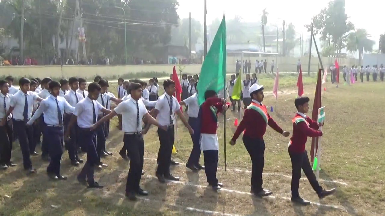 Republic Day : March Past by Students of Jnv Banipur, N-24Pgs, Wb - YouTube