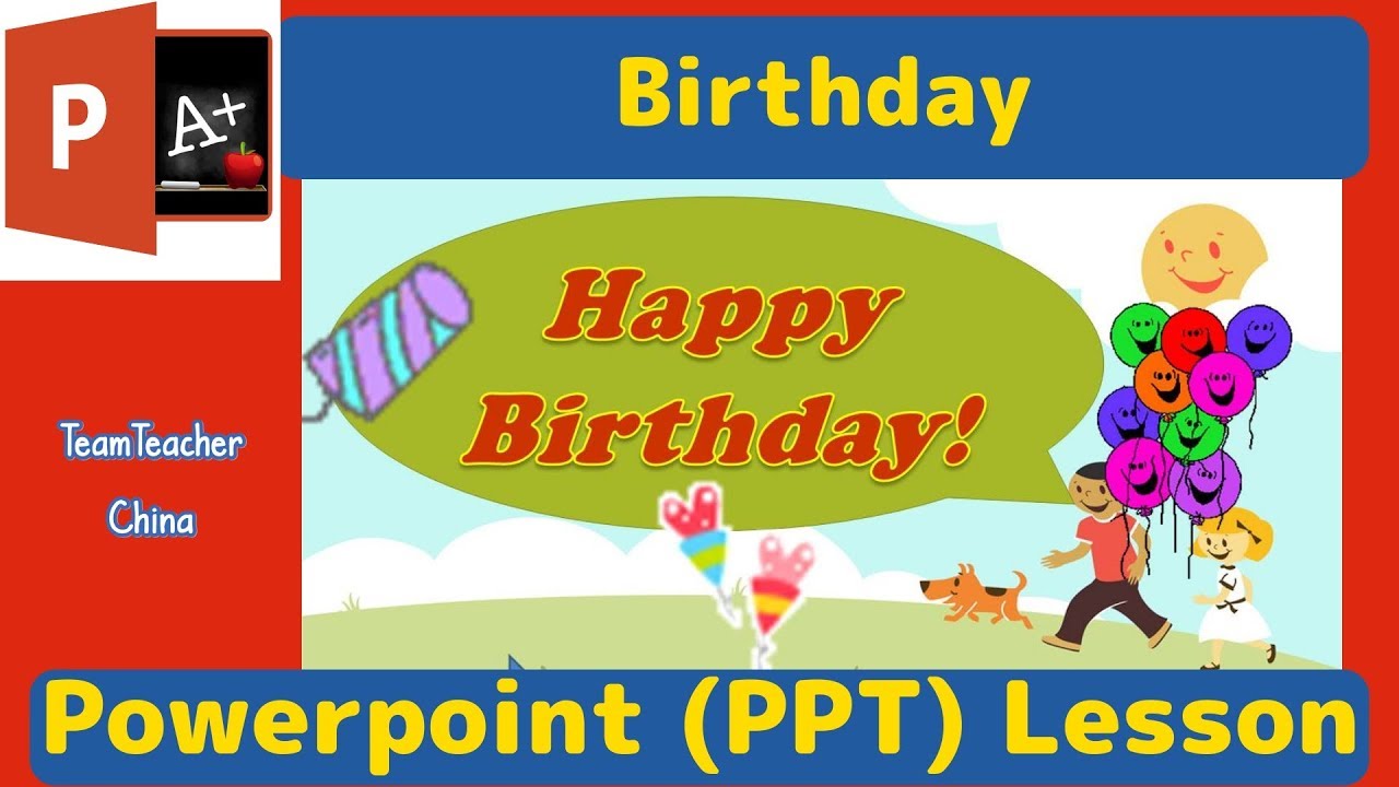Birthday Vocabulary TEFL Powerpoint Lesson Plan | Classroom PPT Games ...