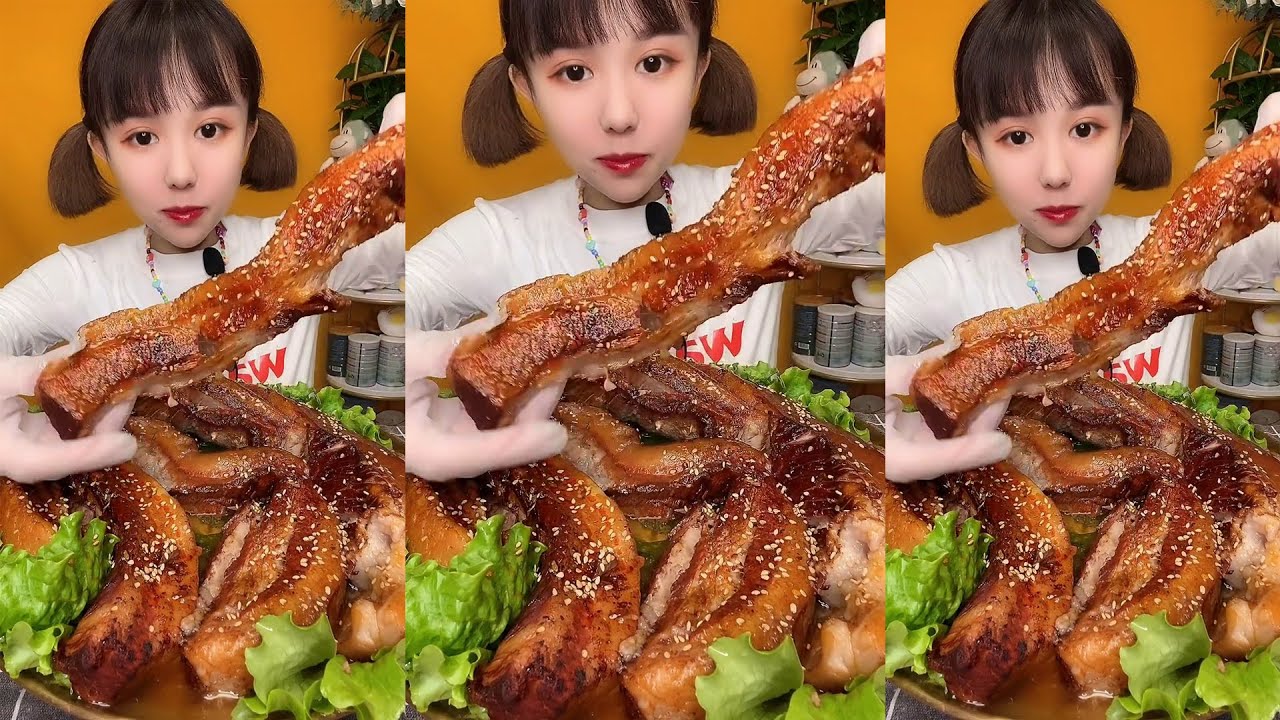 Eating Spicy Pork Belly China mukbang eating show ep03 - YouTube