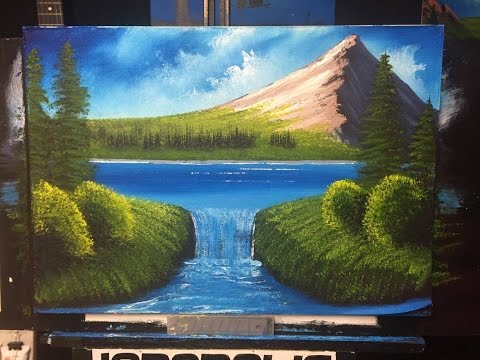 #91. how to paint a lake "ACRYLIC" - YouTube