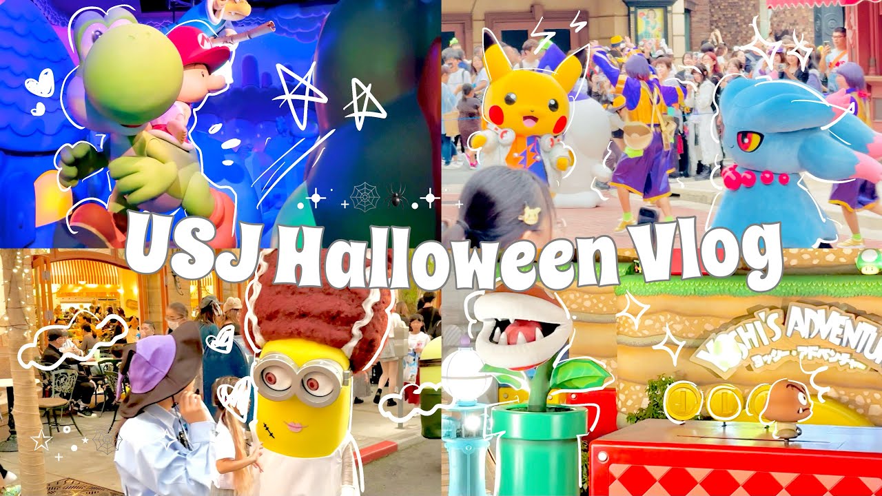 🎃 USJ Universal Studios Japan Halloween Vlog ( Japan Osaka Vlog Part 4. ...