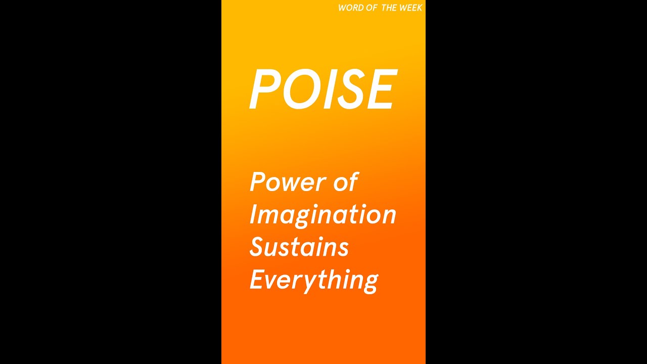 Poise - Word of the Week - YouTube