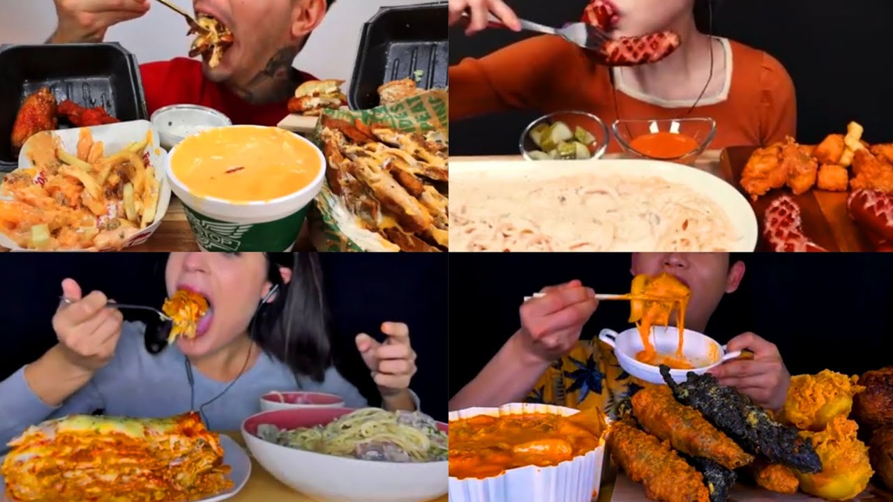 ASMR BEST EATING MUKBANG VIDEO | CHEESY DELICIOUS EATING | MUKBANG ...