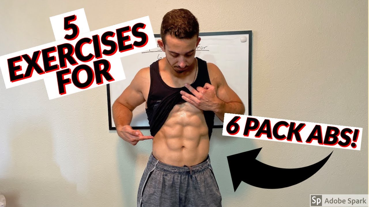 How to Get 6 Pack Abs | Top 5 Exercises - YouTube