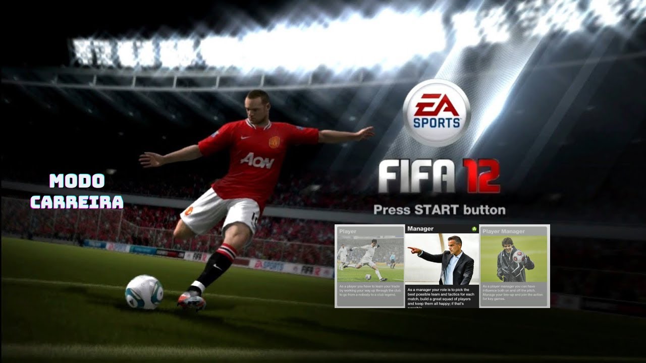 COMO ERA O MODO CARREIRA DO FIFA 12? - YouTube