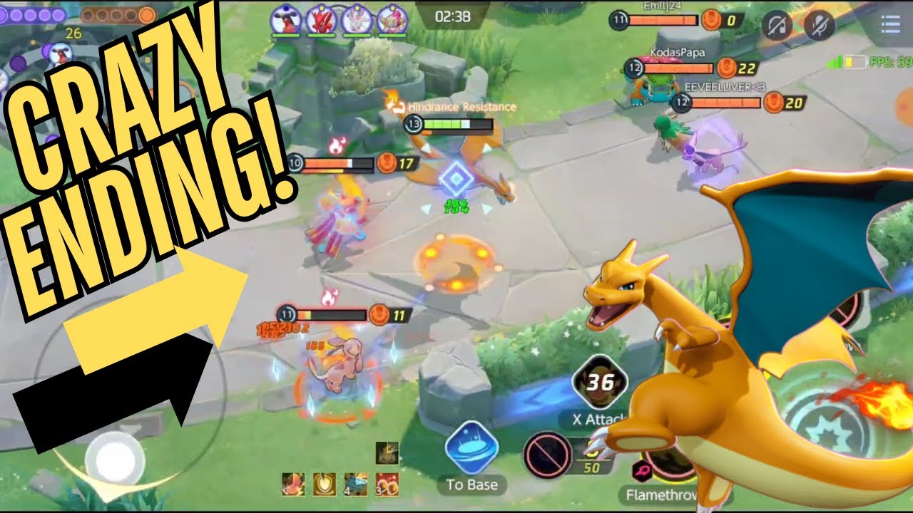 THIS MADE THEM SURRENDER LOL! 1V5 Charizard UNITE move! Can I hit ...