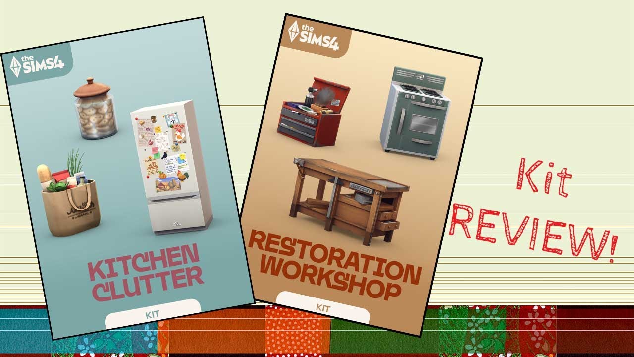 The Sims 4 Restoration Workshop Kit & Kitchen Clutter Kit Review #sims4 ...