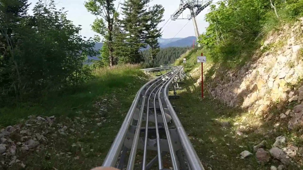 Rail toboggan - YouTube