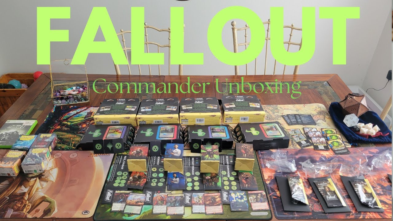 Unboxing the Fallout Commander Precon Decks - YouTube