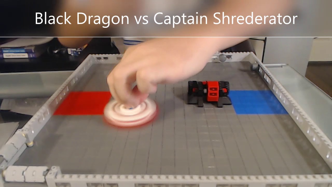 Lego Battlebots Black Dragon vs Captain Shrederator - YouTube