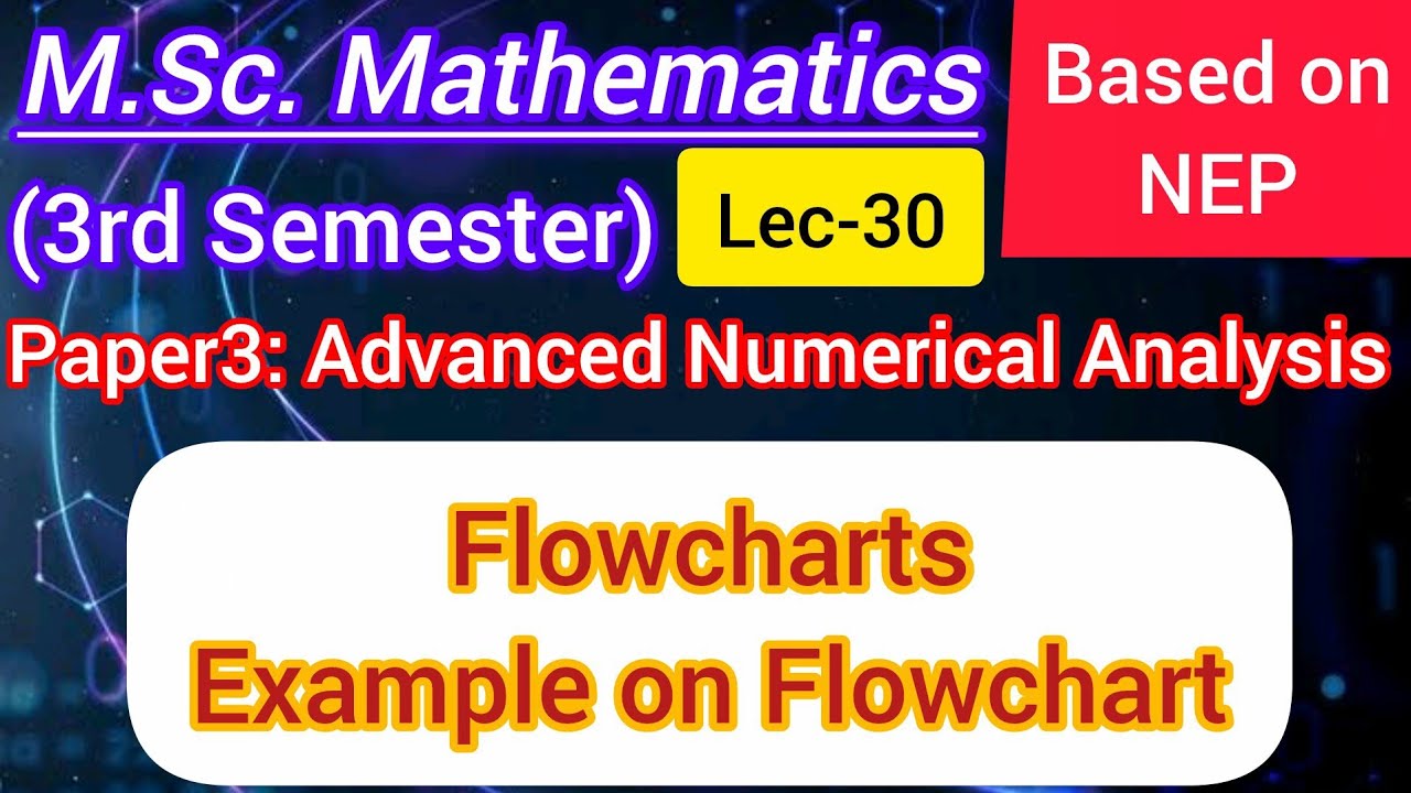 Lec-30 | Flowcharts Algorithms with example | Advanced Numerical ...