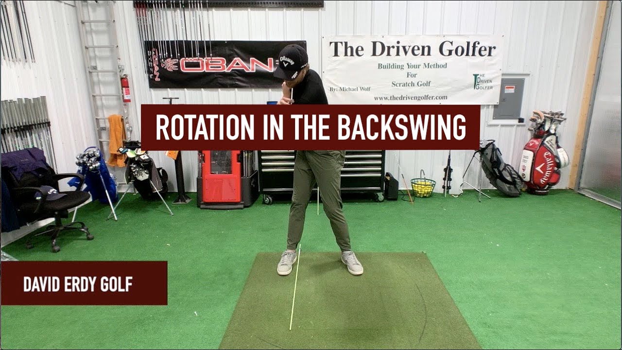 ROTATION IN THE BACKSWING: Golf Drill to Understand Body Rotation - YouTube