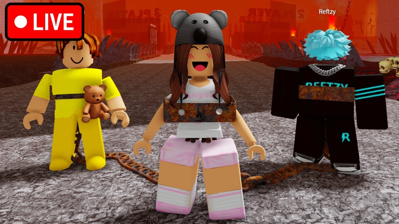Playing ROBLOX CHAINED TOGETHER + Come join me!! - YouTube