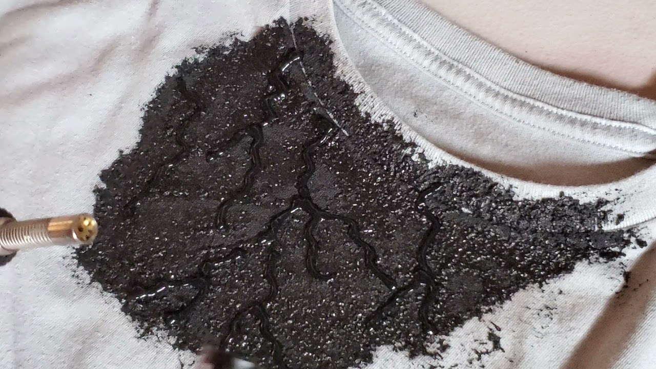 Burned Burnt Charred effect for clothing and cosplay - YouTube