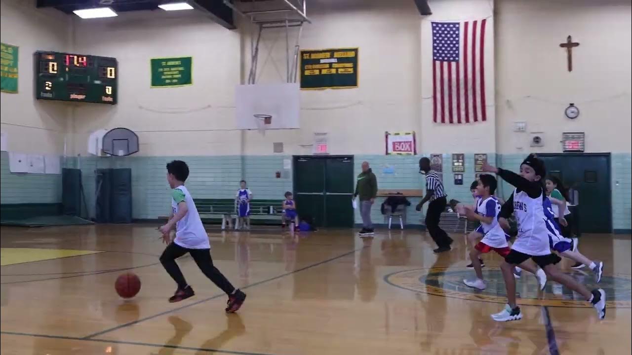 3rd grade girls' basketball game - YouTube