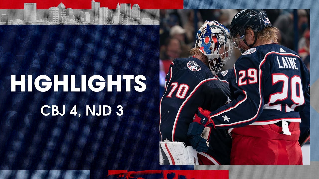 Highlights: CBJ 4, NJD 3 - YouTube