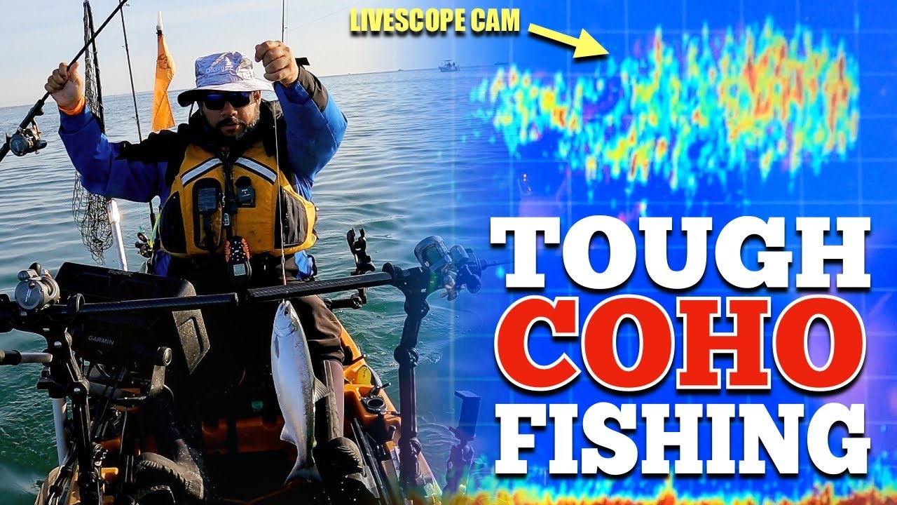 It Was A Tough Day of Coho Fishing | [Livescope Cam] - YouTube