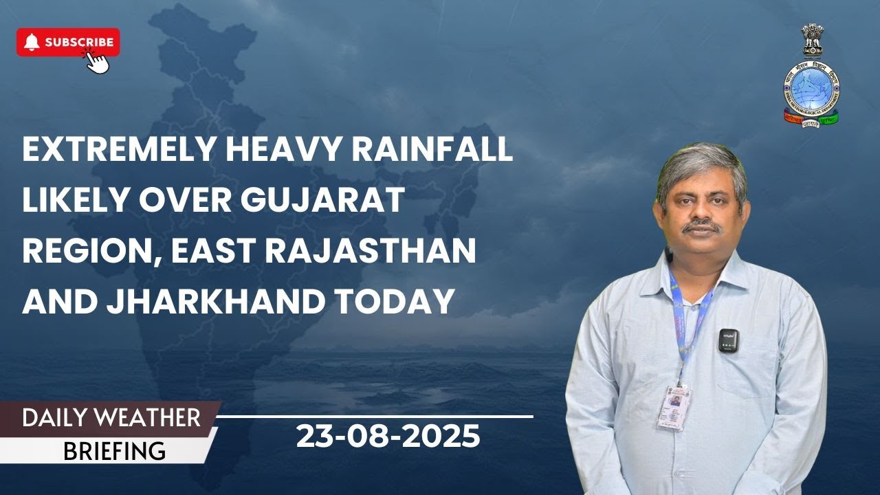 Extremely heavy rainfall likely over Gujarat Region, East Rajasthan and ...