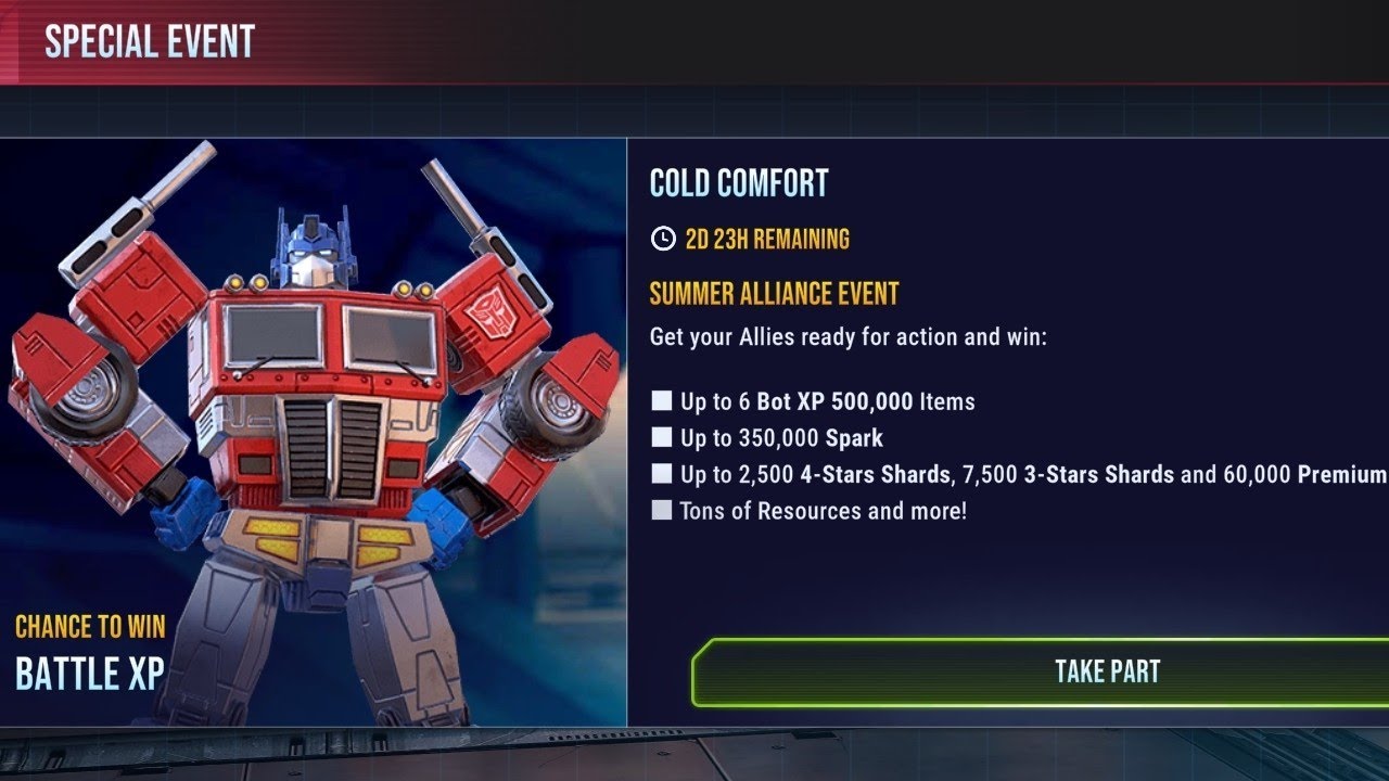 TRANSFORMERS Special Event - COLD COMFORT - YouTube