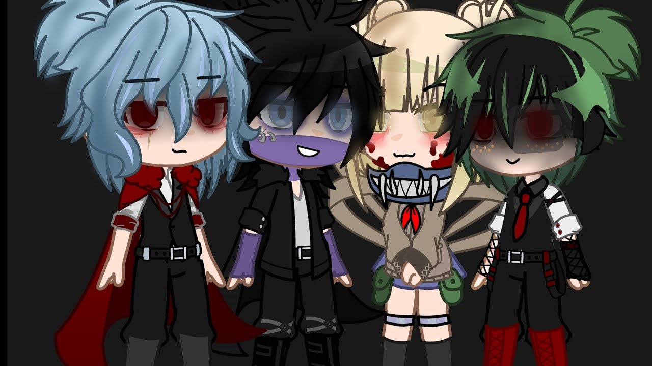 Origen, liga de villanos (gacha club) Shigaraki, deku, dabi y toga ...