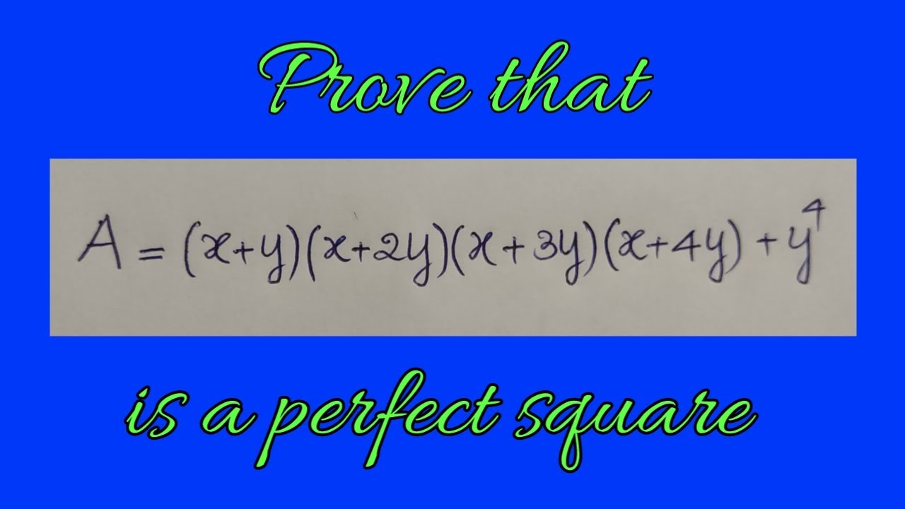 Nice Math Olympiad Problem How To Prove Expression A Perfect Square Nice Math Olympiad Problem How To Prove Expression A Perfect Square