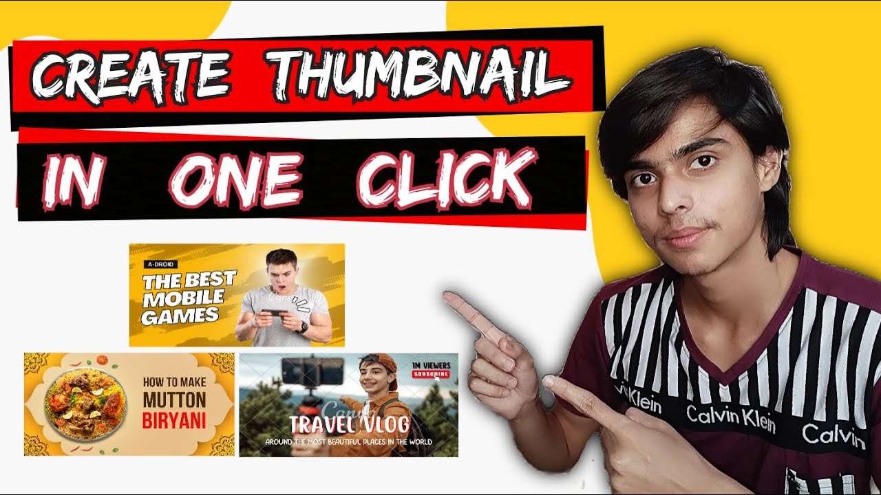How to Create Stunning Thumbnails in Just One Click🤫 - YouTube