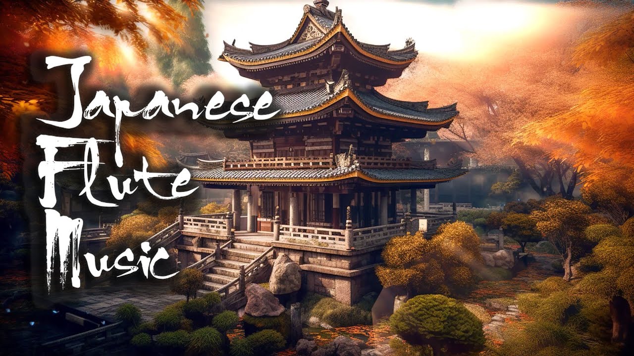 Rainy Day at an Ancient Japanese Temple - Japanese Flute Music ...