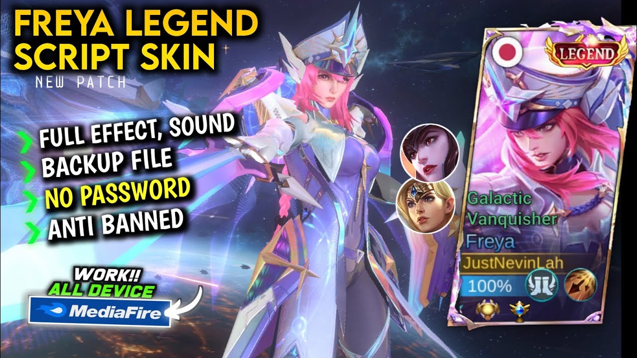 Script Skin Freya Legend Terbaru || No Password || Full Effect Voice ...