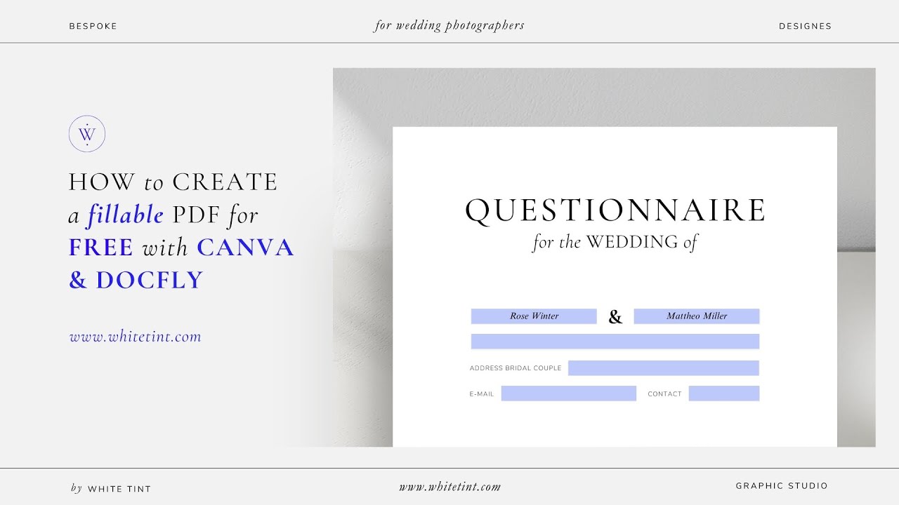 Create Fillable PDFs for Free! With Canva & DocFly - YouTube