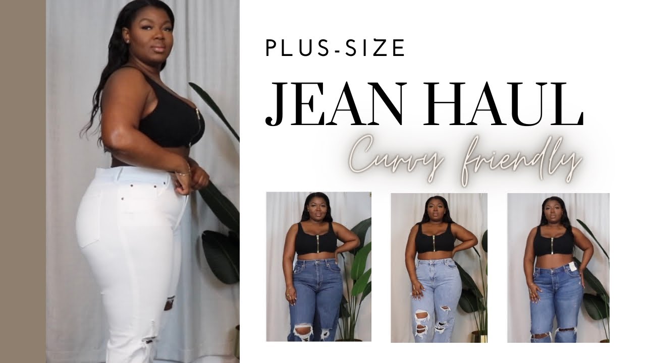 Realistic Plus Size Jean try-on-haul 👖Ft | Abercrombie & Fitch | Target ...