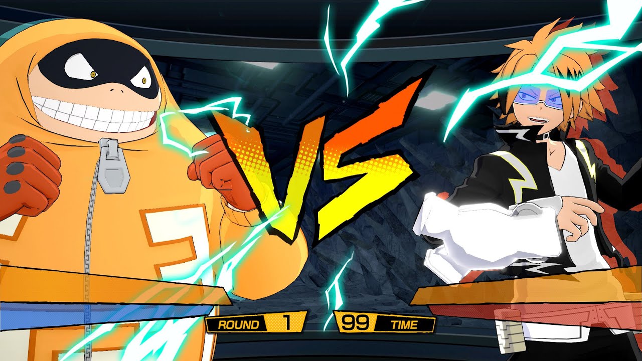 Fat Gum vs Denki Kaminari - My Hero One's Justice 2 - YouTube