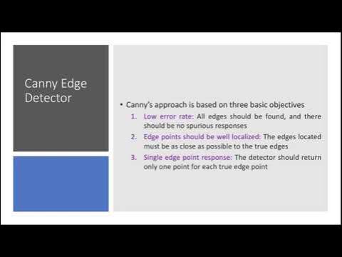Image Segmentation V: Canny Edge Detector - YouTube