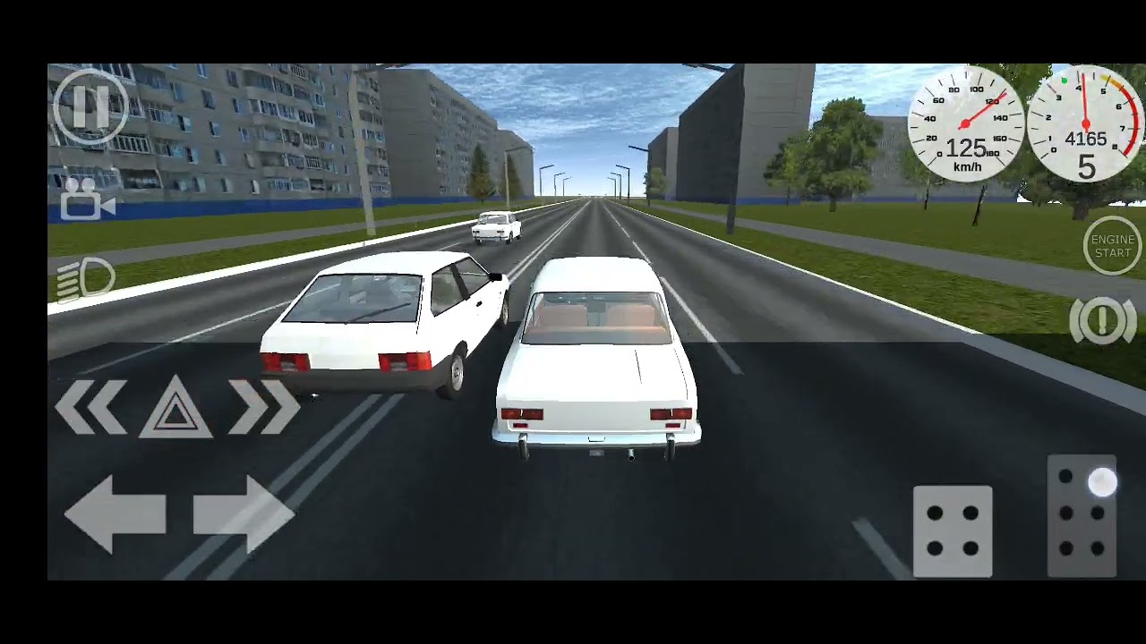 Simple Car Crash Physics Simulator white car race and crash 4 - YouTube