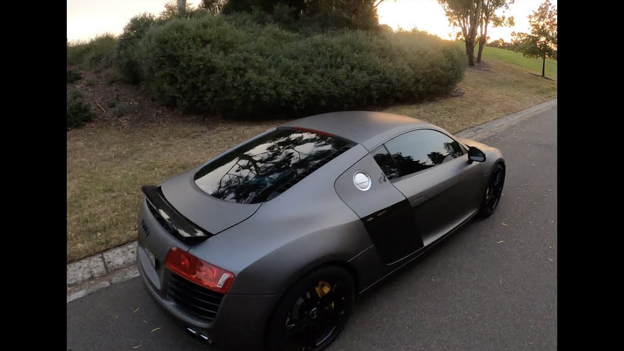 2011 Audi R8 V8 R-Tronic w/Capristo Exhaust POV Drive - YouTube