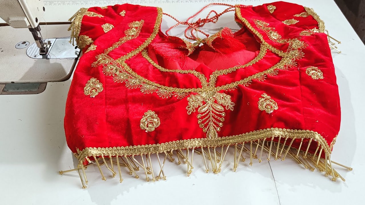 Dulhan ghagra blouse design | cutting and stitching PART -1| blouse ...