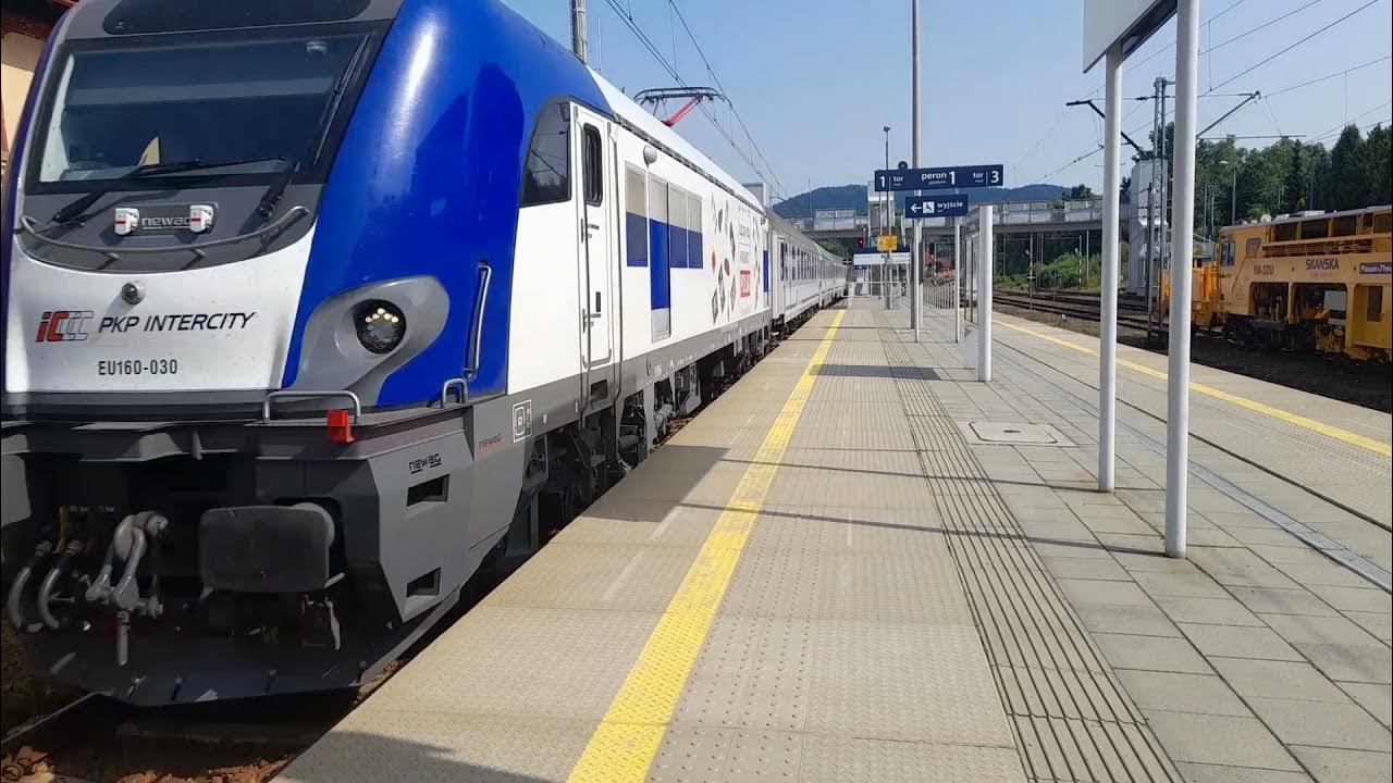 Pociagi na stacji PKP Kalwaria Zebrzydowska Lanckorona (PKP IC, TLK, PR) - YouTube