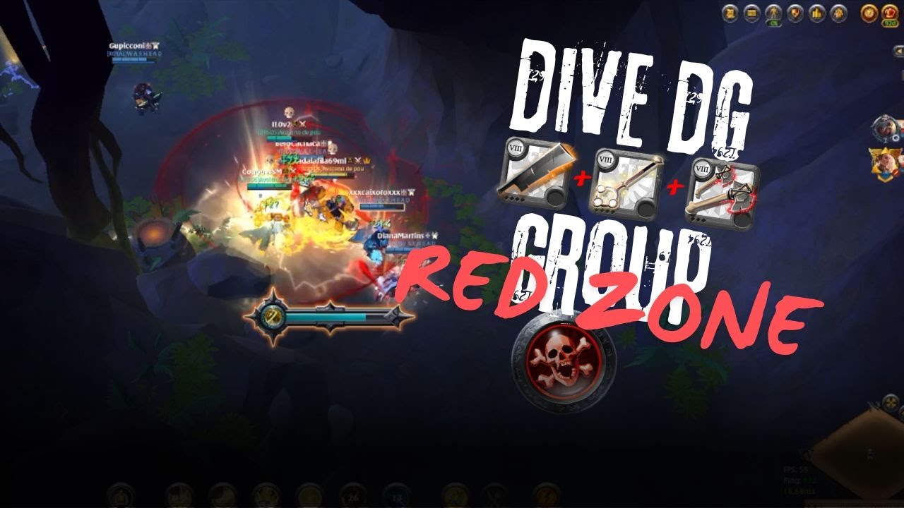 Dive DG GROUP in RED ZONE! - Albion Online - YouTube