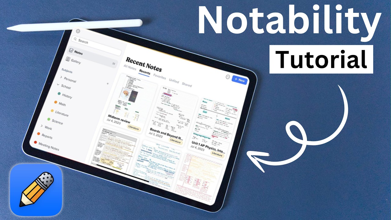 Learn How to Use Notability on iPad 2024 | Complete Tutorial - YouTube