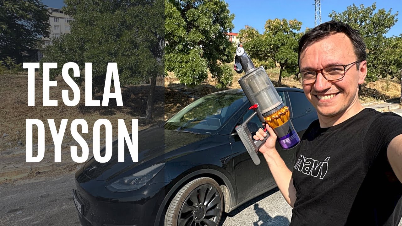 25 Kuruşluk temizlik - Tesla Model Y 'yi Dyson ile süpürmek - 45 gün 8. ...